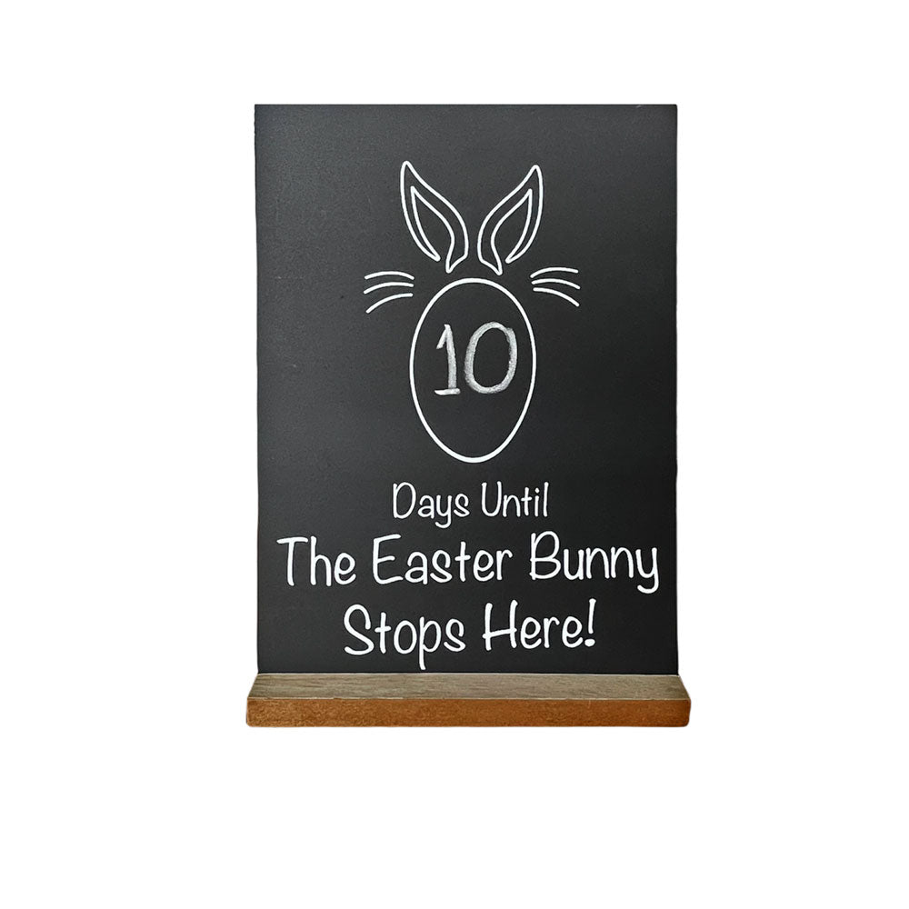 Bunny Easter Countdown Blackboard - Helps you countdown the days until ...